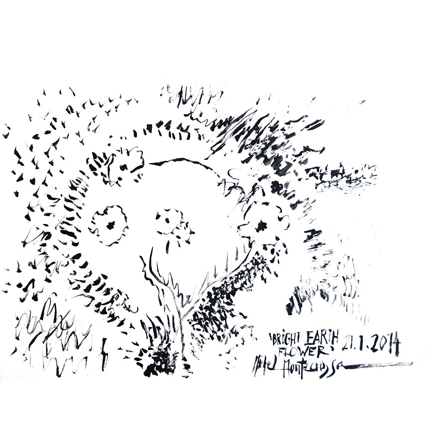 Featured Art: ‘Bright Earth Flower’ – drawing by Michel Montecrossa ...